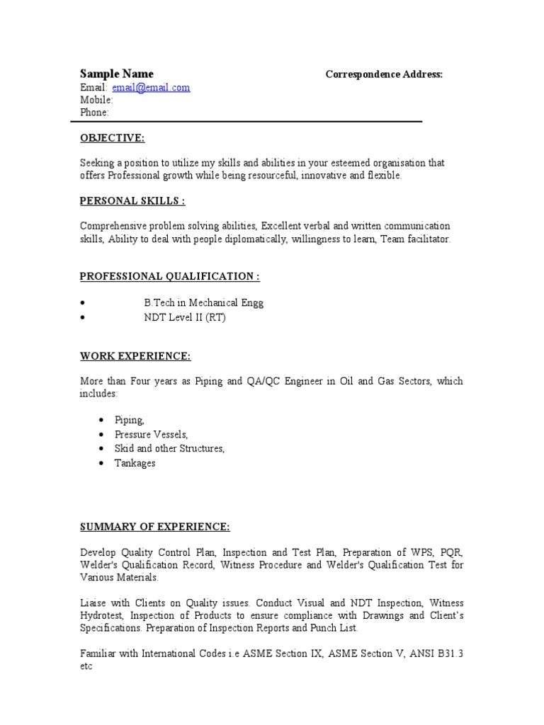 Sample Name: Correspondence Address Example | PDF