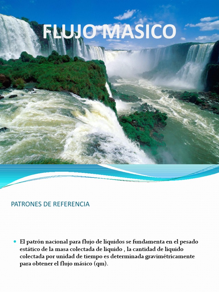 Flujo Masico | PDF | Calibración | Descarga (hidrología)