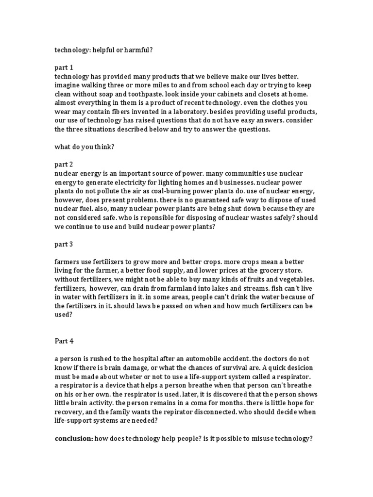 Conclusion: How Does Technology Help People? Is It Possible To Misuse ...