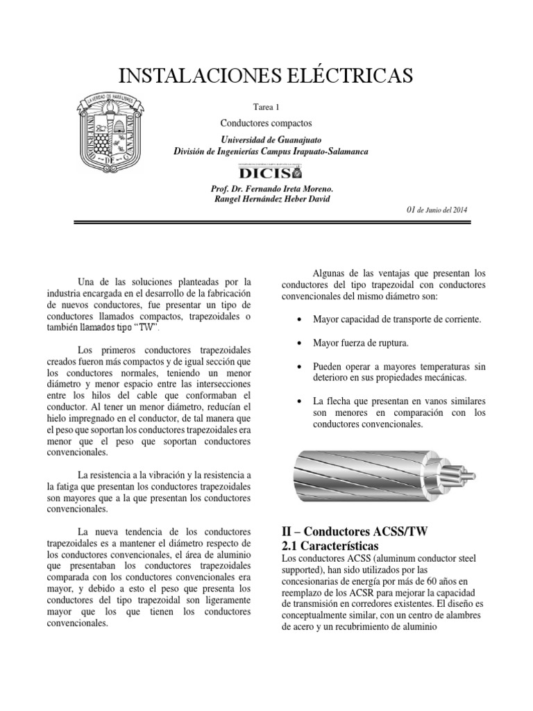 Cable Trapezoidal o Compacto | PDF | Aluminio | Conductor electrico