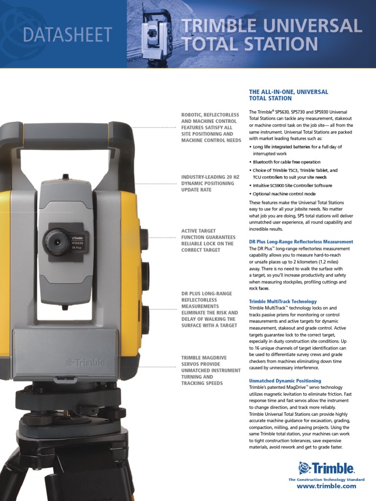 Trimble Sps 930 Uts | PDF | Foot (Unit) | Trademark