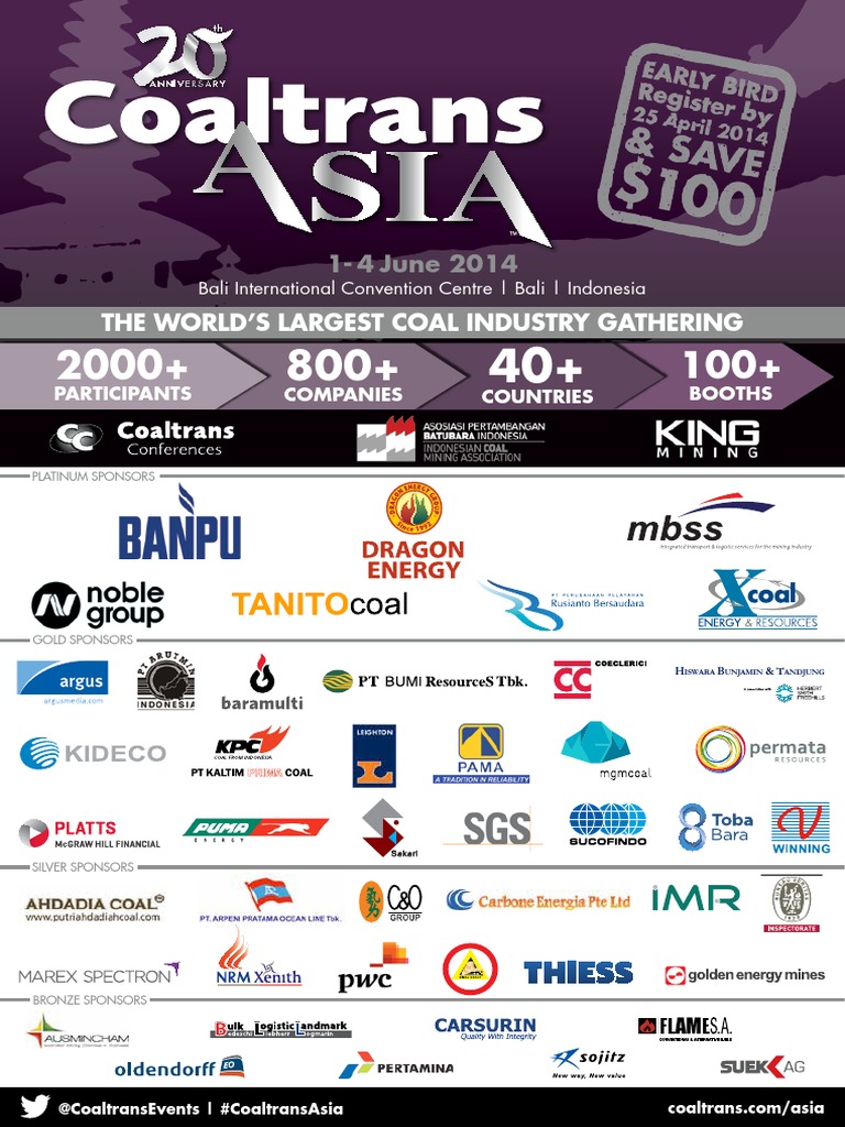 CoalTrans Asia Convention 2014 | PDF | Indonesia | Coal