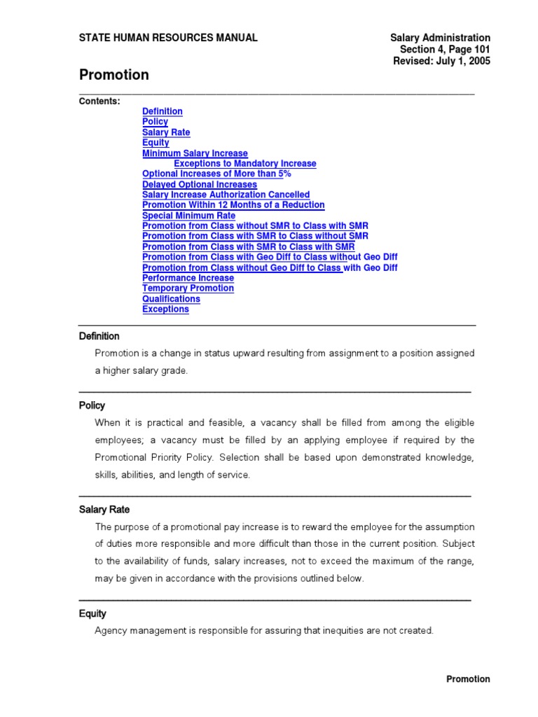 Salary Increment Policy | Salary | Employment