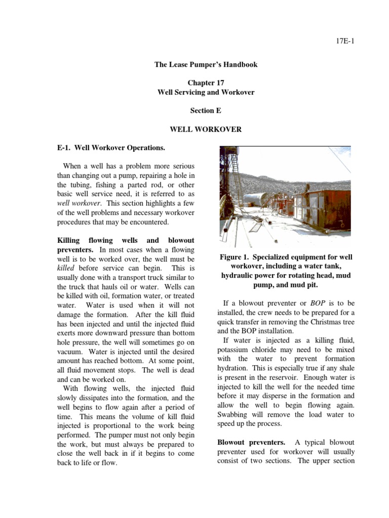 Well Workover | PDF | Hydraulic Fracturing | Casing (Borehole)