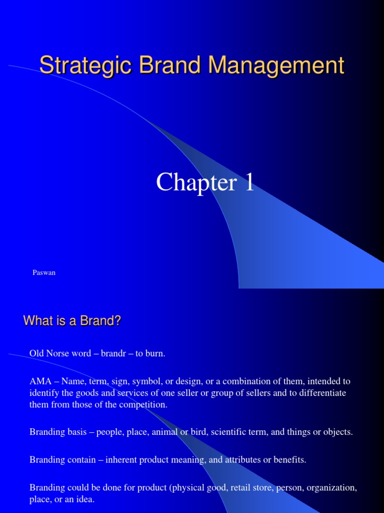Strategic Brand Management | PDF