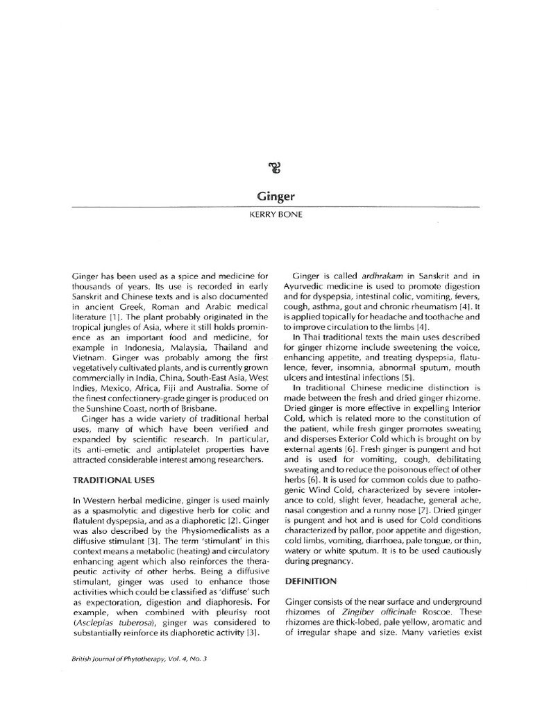 Herbal Monograph Sample | PDF