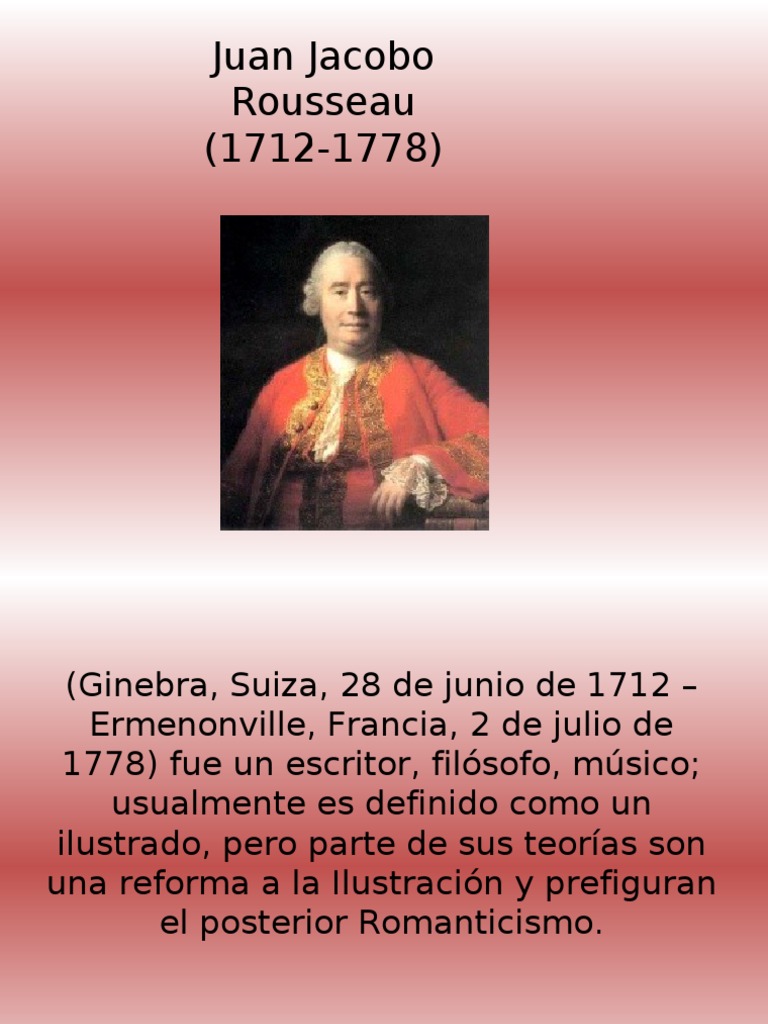 Juan Jacobo Rousseau | Jean-Jacques Rousseau | Contrato social