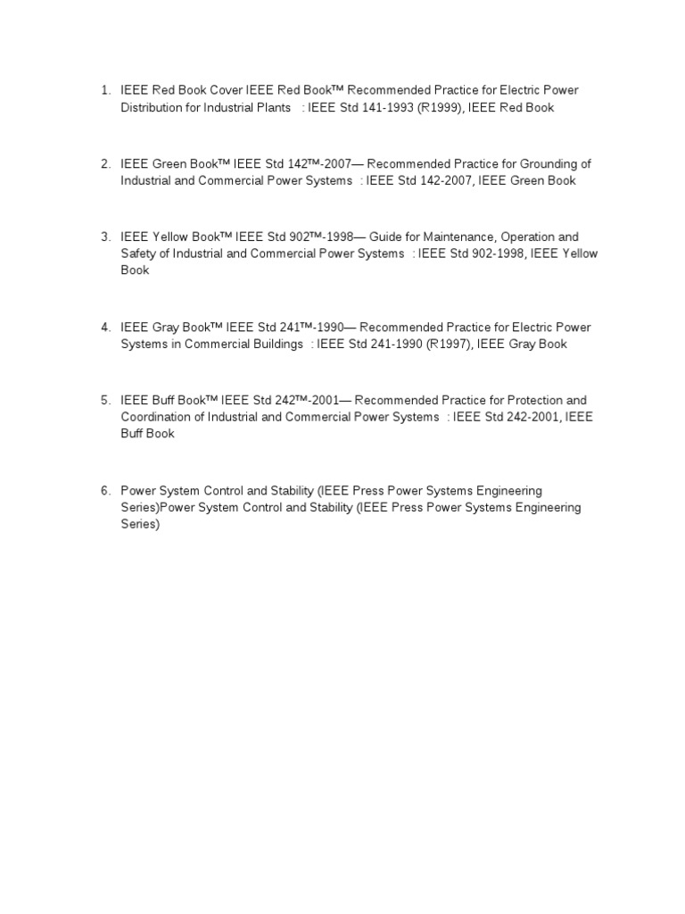 IEEE Red Book Cover IEEE Red Book | PDF | Quantity | Temporal Rates