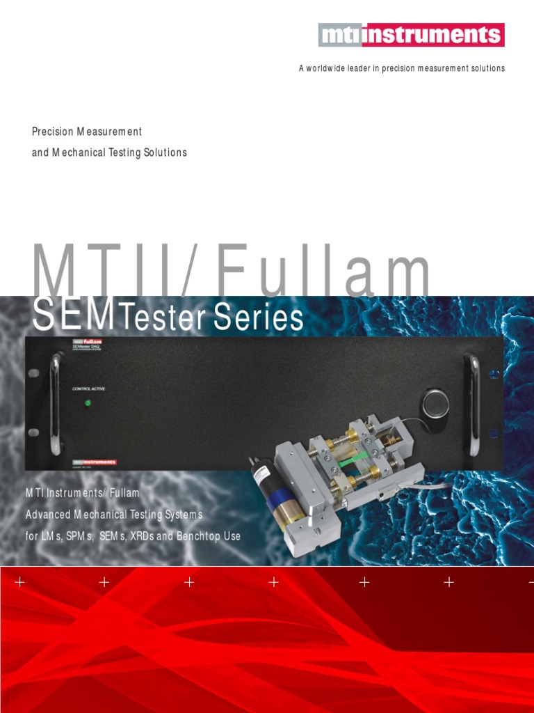 MTII Fullam Brochure Tensile Test Stage | PDF | Deformation ...