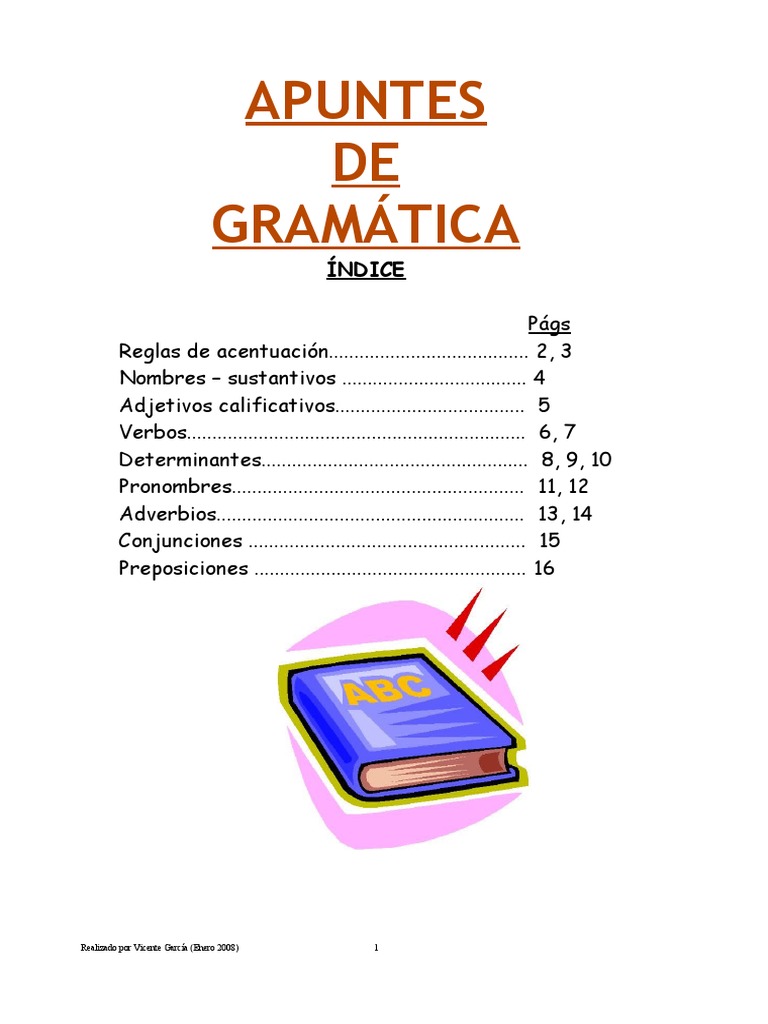 Apuntes de Gramática 6º Primaria | PDF