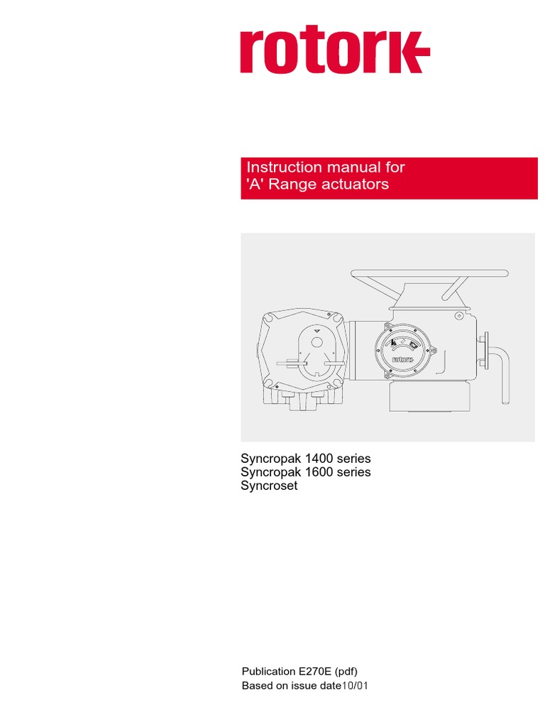 Rotork Manual | PDF | Valve | Switch