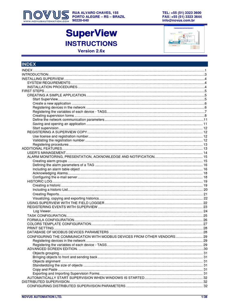 Novus Super View Manual Us | PDF | Password | Computer Network