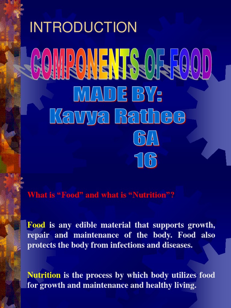 Components of Food | PDF | Nutrients | Carbohydrates