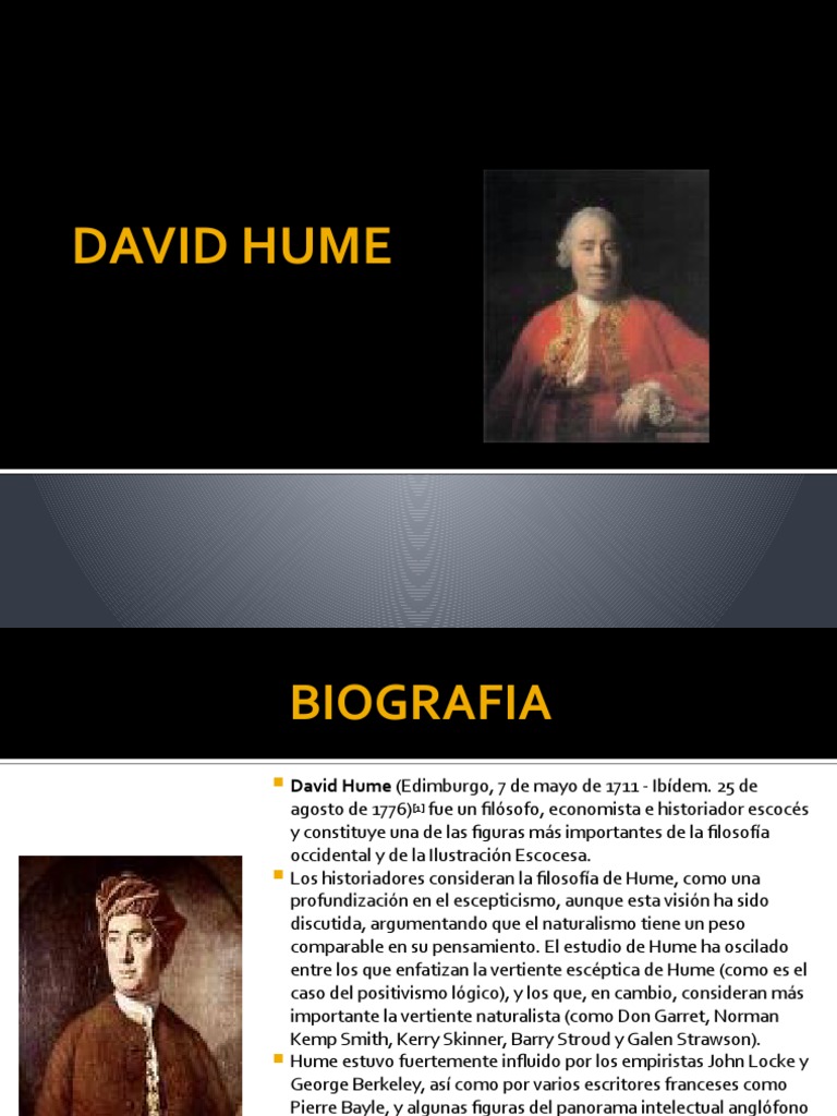 Biografía y Filosofía de David Hume | PDF | David Hume | Libre albedrío