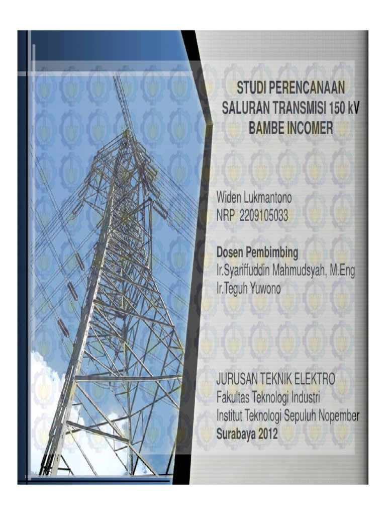 Perencanaan SUTT 150 kV Bambe Incomer | PDF