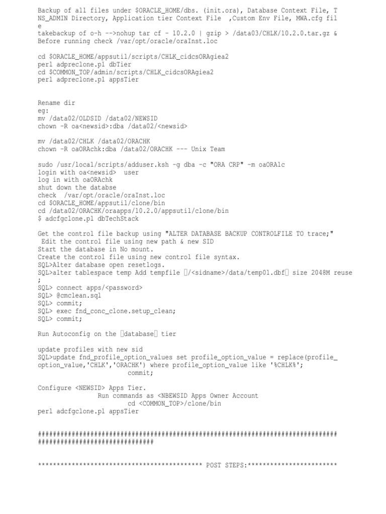 Database Name Change | PDF | Zip (File Format) | Oracle Database