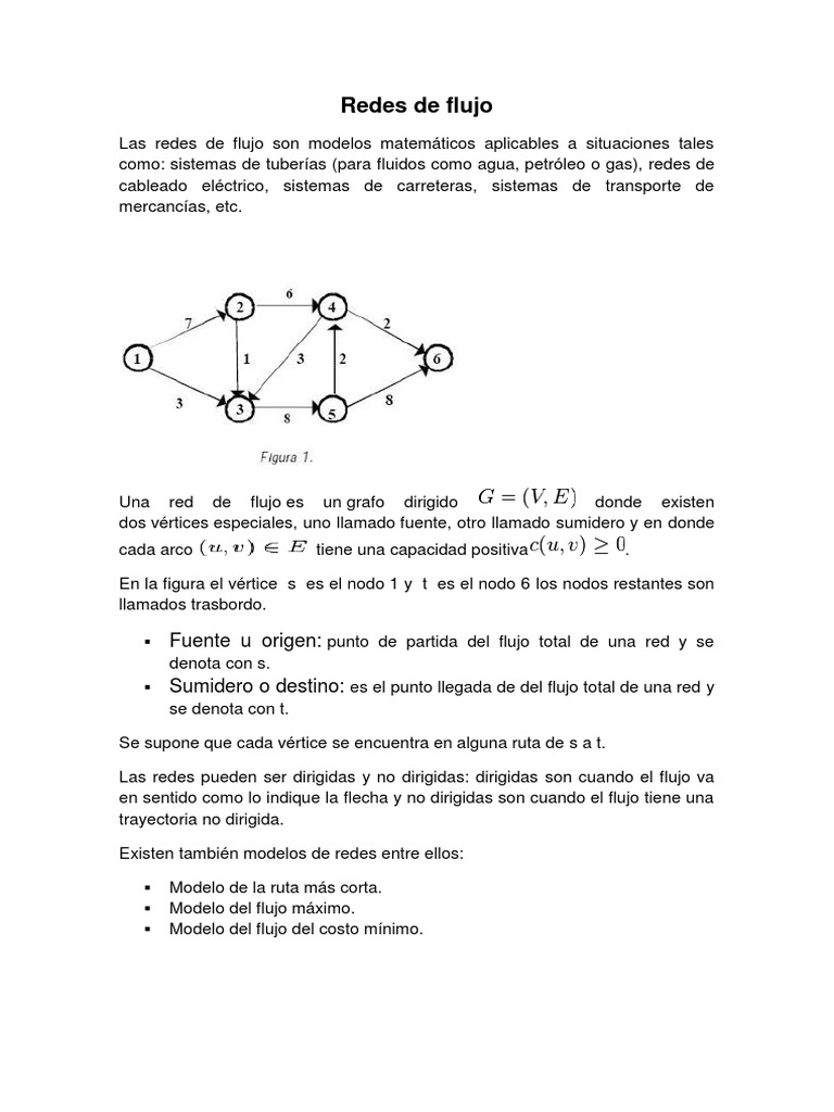 Redes de Flujo | PDF | Algoritmos | Represa