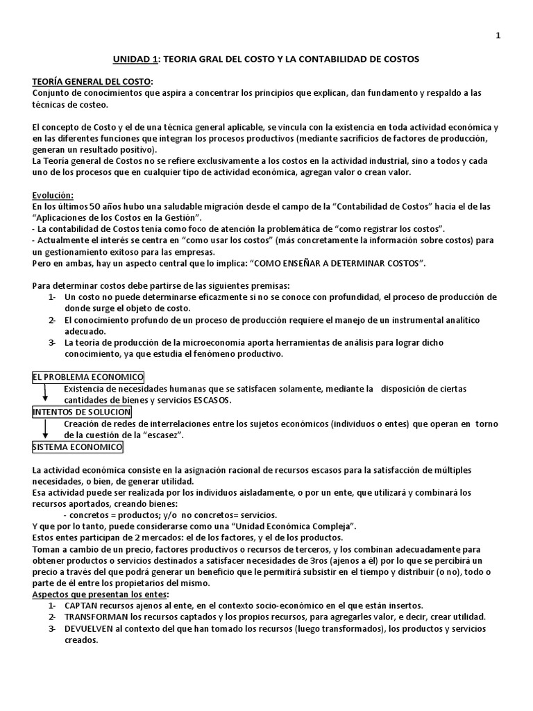 Contab Costos Resumen Final | PDF | Costo | Contabilidad