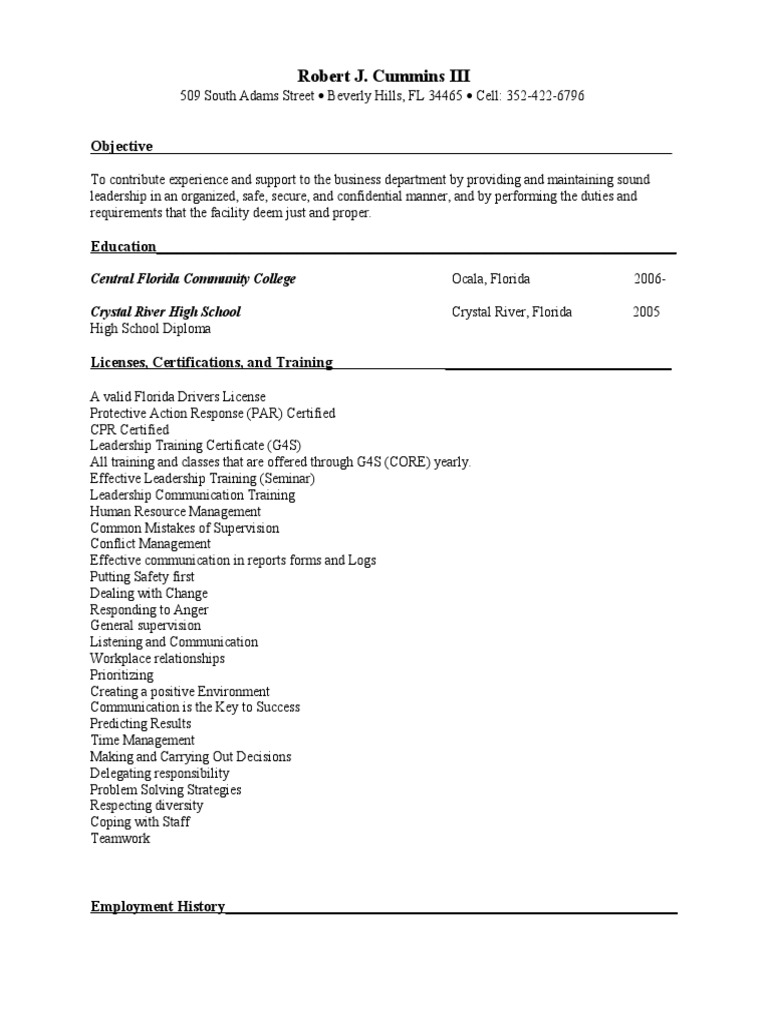 Resume RJ | PDF