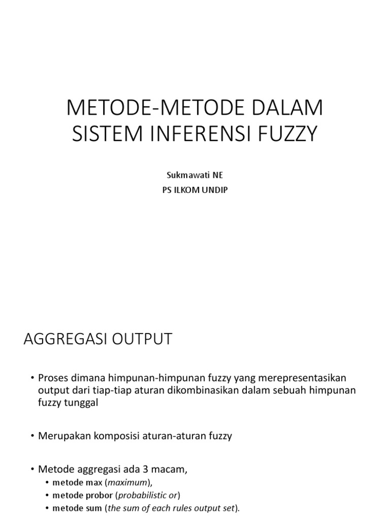 Sistem Inferensi Fuzzy | PDF | Teknologi & Rekayasa