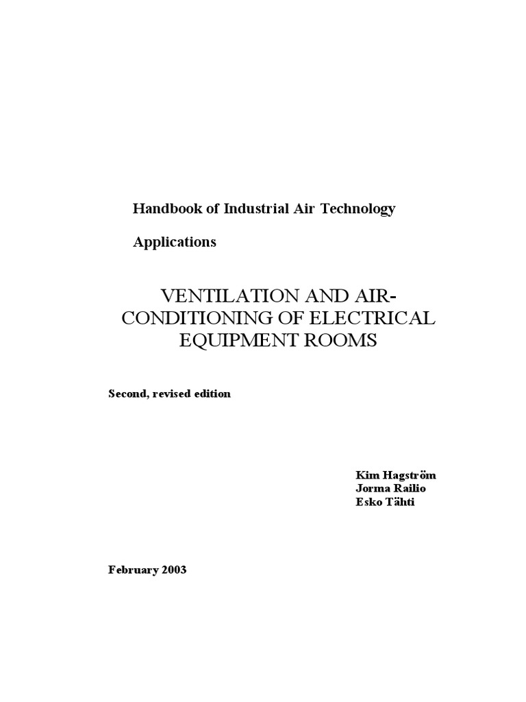 Ventilation and Airconditioning-Electrical Rooms | PDF | Humidity ...