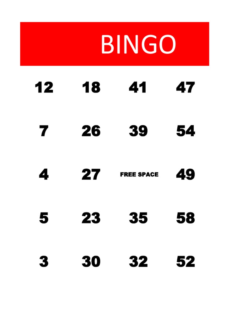 Bingo Number Patterns and Results | PDF