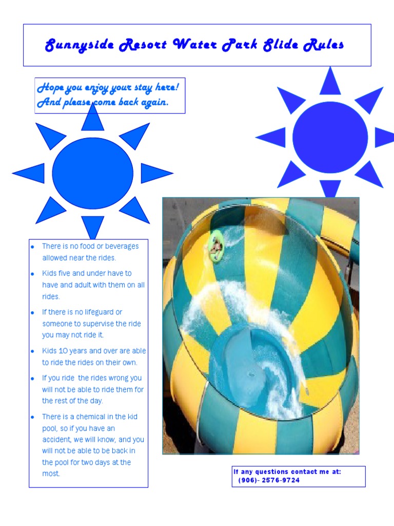 Water Slide Rules | PDF