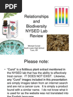 Relationships and Biodiversity Nysed Lab Review | PDF | Botany | Gel ...