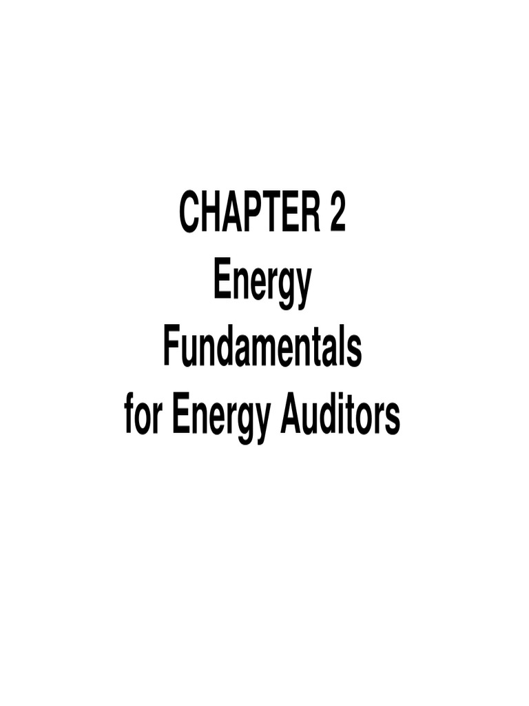 CH2 - Energy Fundamentals | PDF | Power (Physics) | Watt