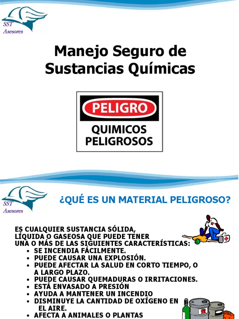 Manejo Seguro de Sustancias Químicas | PDF | Naturaleza | Química