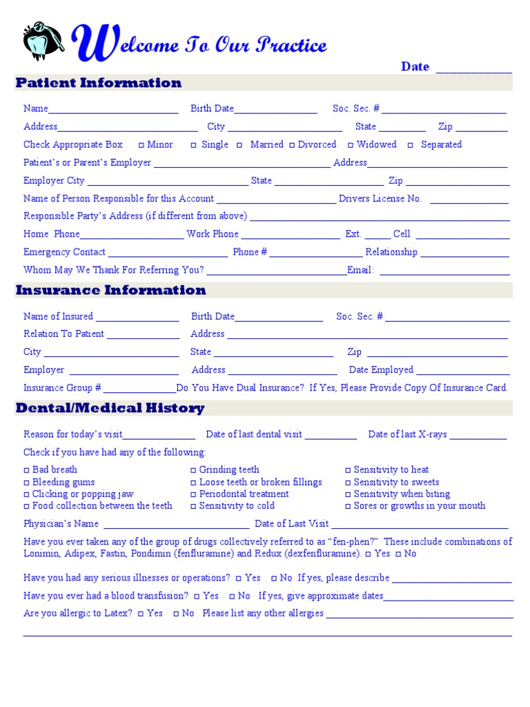 MDI New Patient Form | PDF