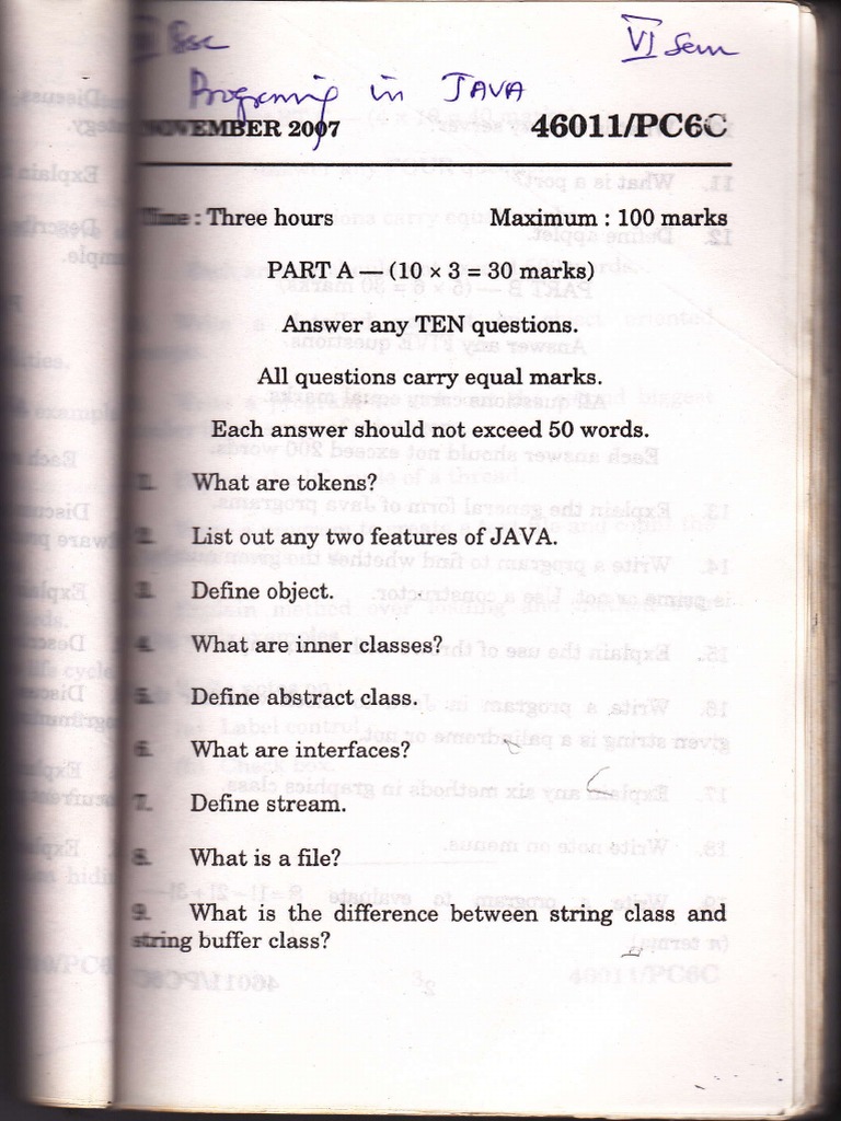 Bca Bsc Java Pdf Java Programming Language Method Computer Programming 
