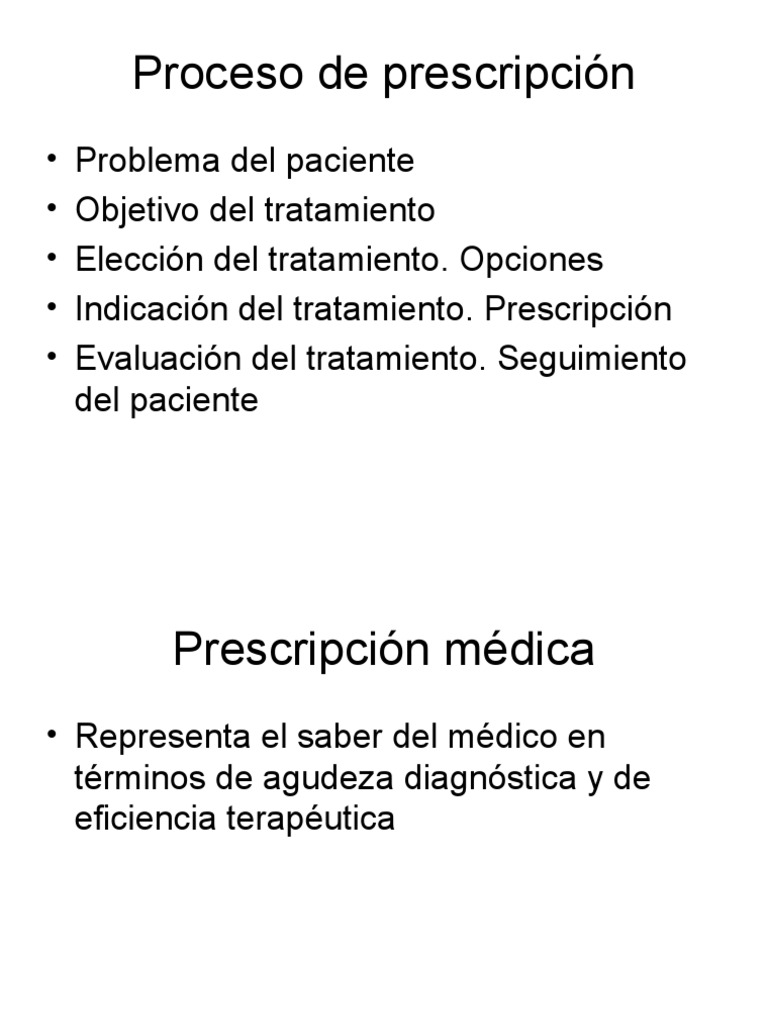 Principios de Prescripción | Prescripción médica | Medicamentos con ...