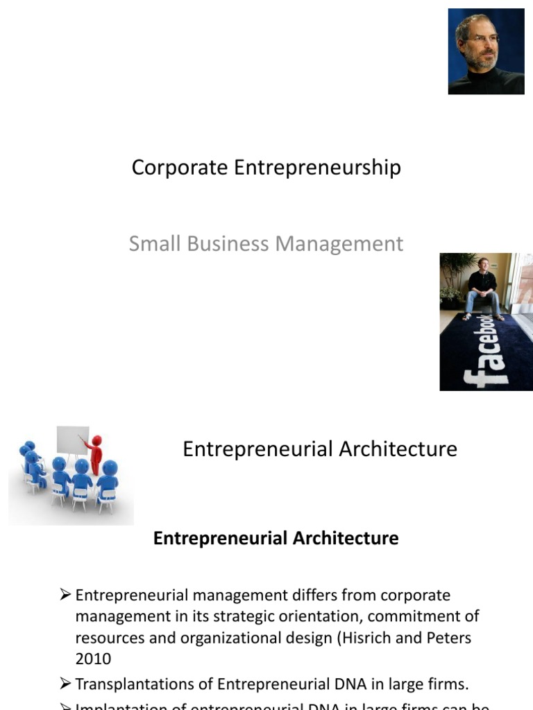 Corporate Entrepreneurship: Small Business Management | PDF ...