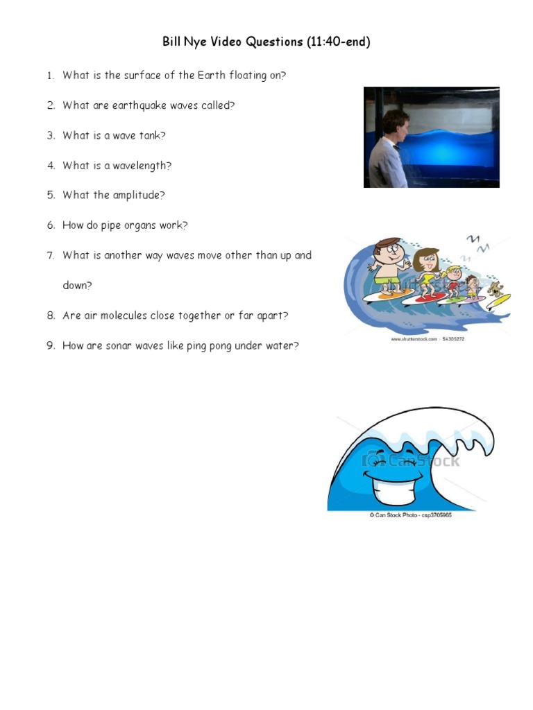 Bill Nye Video Questions | PDF