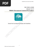 ISO 9001:2015 Procedure For Control of Documented Information | PDF ...