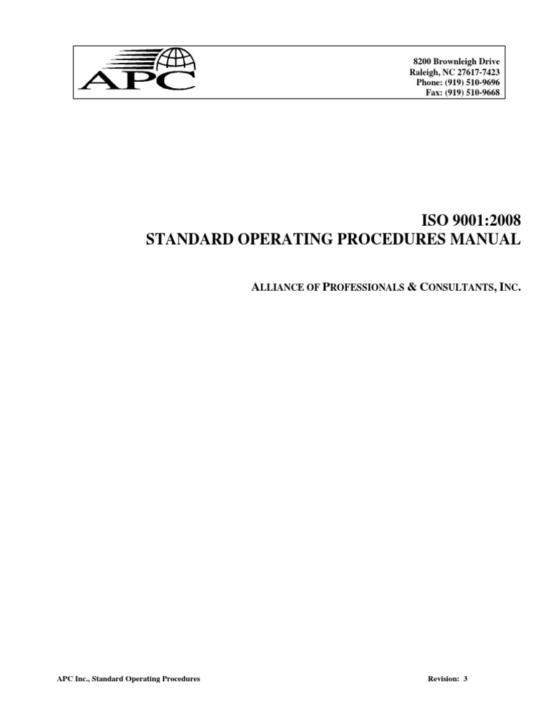 Sop | Download Free PDF | Audit | Iso 9000