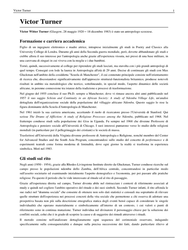 Victor Turner | PDF