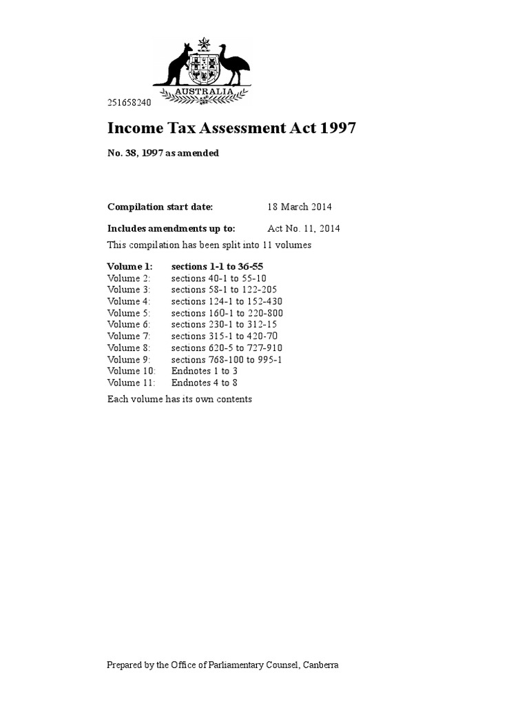 Itaa 1997240 | PDF | Trustee | Taxes