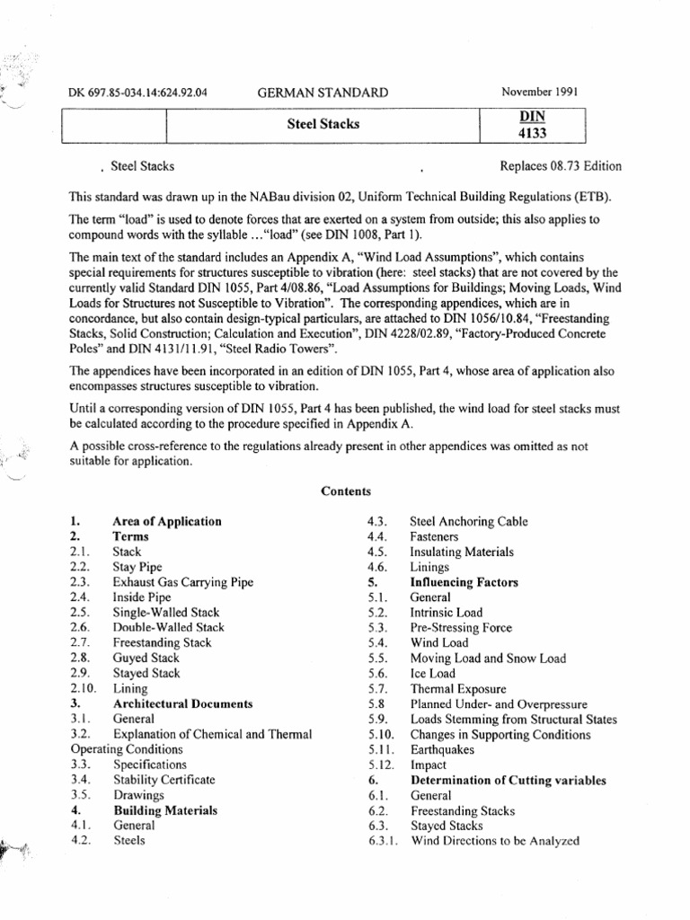 Din 4133 Steel Stacks | PDF