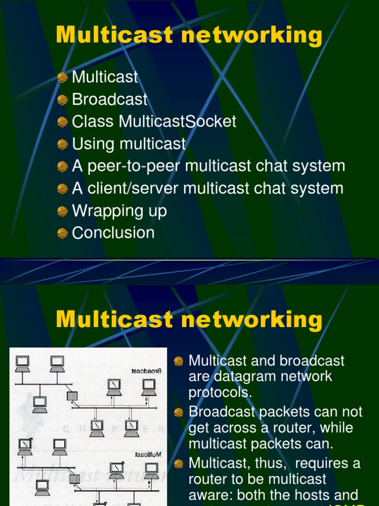 Multicast Groups | PDF | Multicast | Internet Protocols