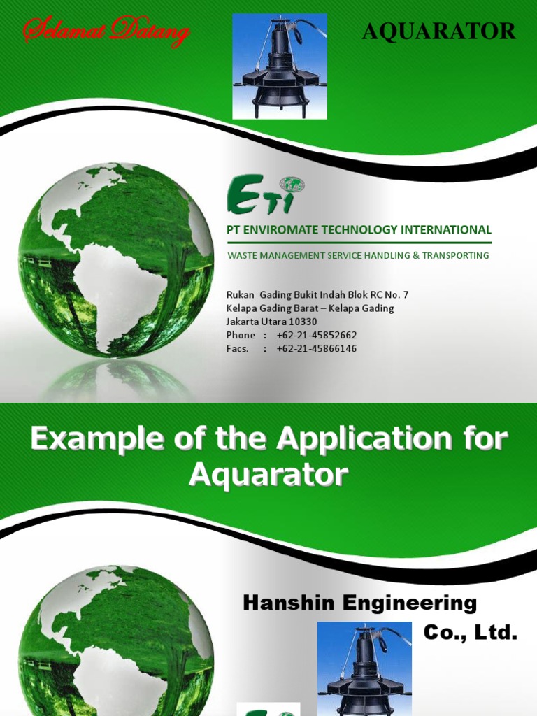 Aquarator: PT Enviromate Technology International | PDF