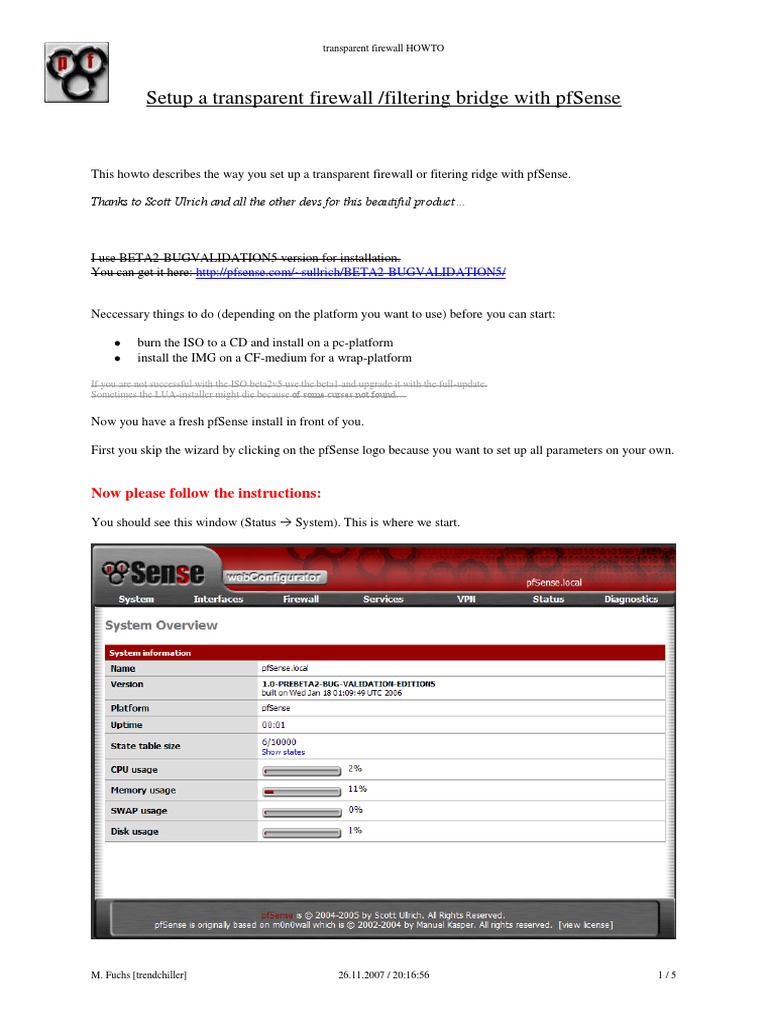 PFSENSE FIREWALL | Firewall (Computing) | Domain Name System