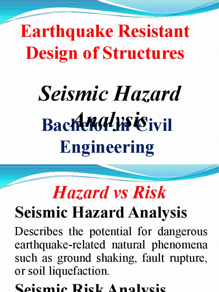 Seismic Hazard Analysis | PDF | Earthquakes | Solid Mechanics