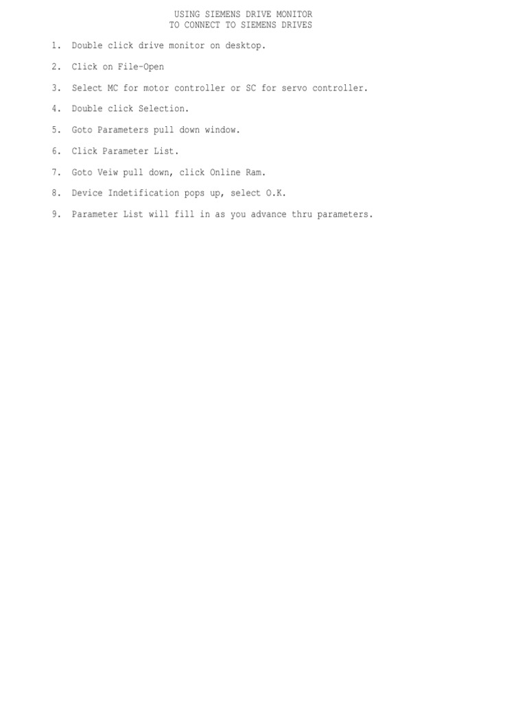 Siemens Drive Monitor | PDF | Finance & Money Management | Computers