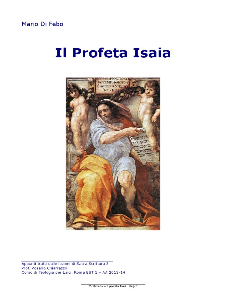 Il Profeta Isaia PDF | PDF