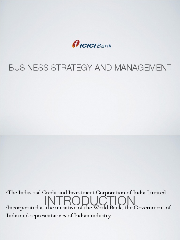 Icici-Management and Strategy | PDF | Business | Banking