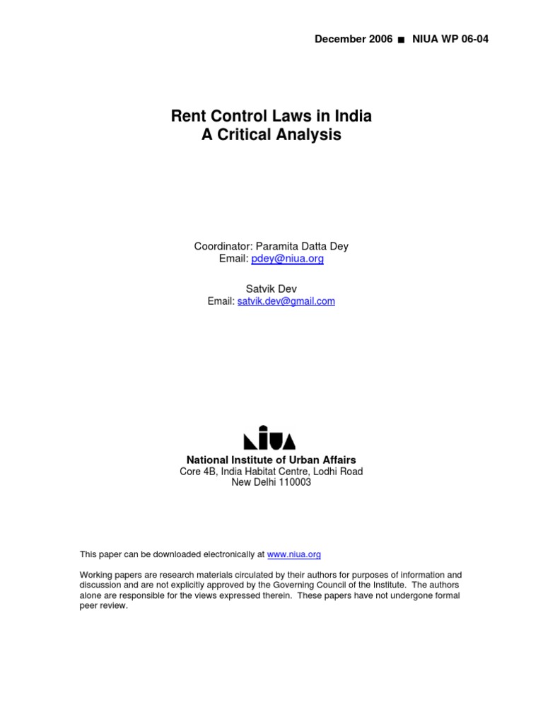 Rent Control Laws | PDF | Leasehold Estate | Landlord