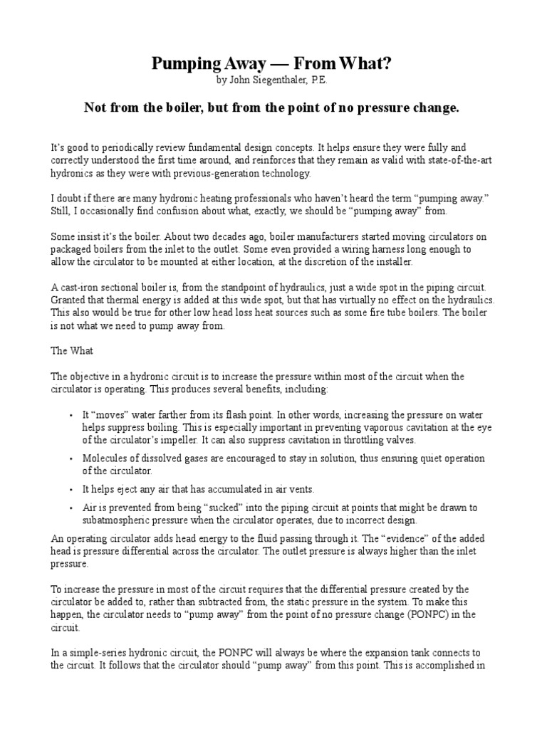 Pumping Away - From What?: Not From The Boiler, But From The Point of ...