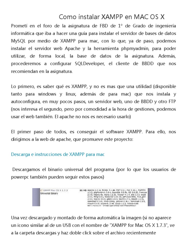 Guía completa para instalar XAMPP, configurar MySQL y crear una base de ...